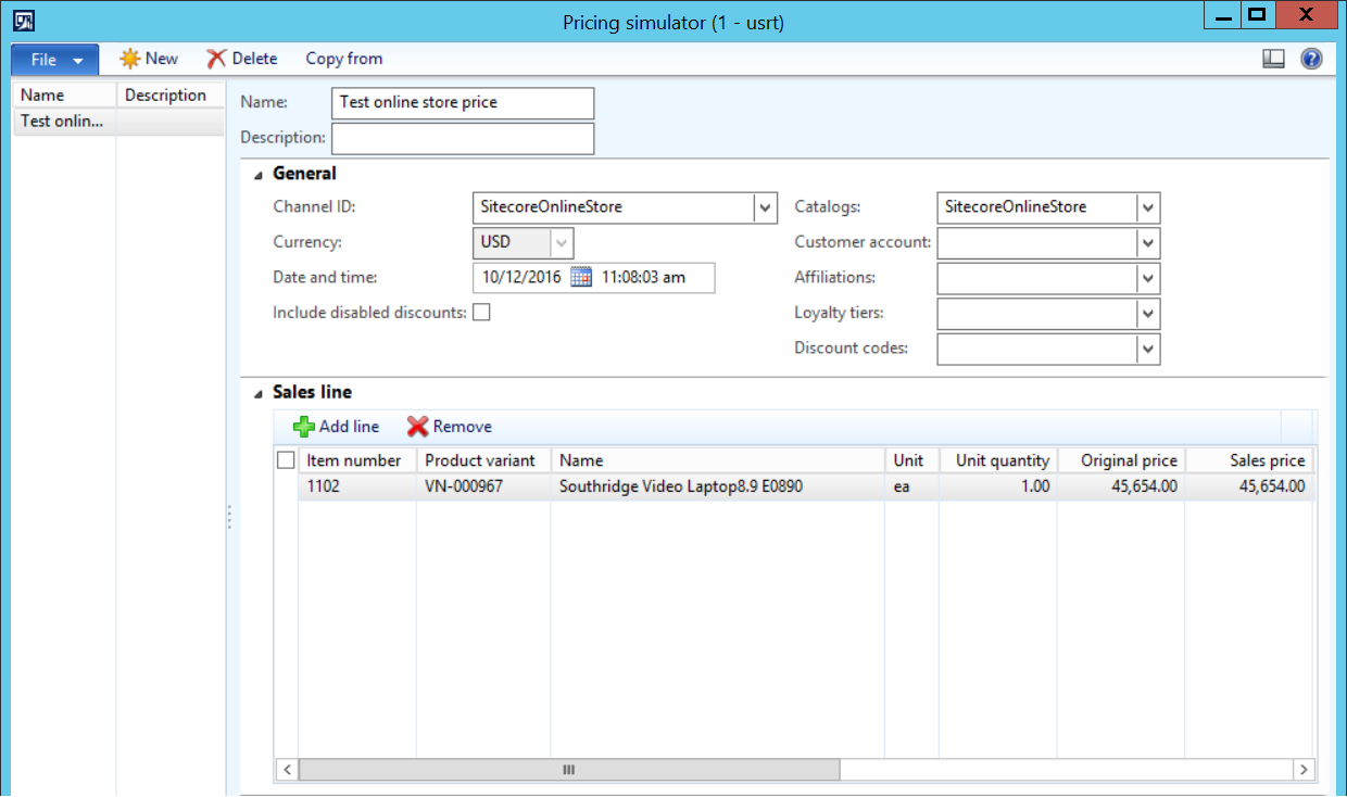 Using the pricing simulator in Dynamics AX to validate prices sent to ...